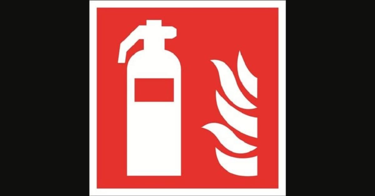 Brandblusser sticker pictogram | RH Brandbeveiliging